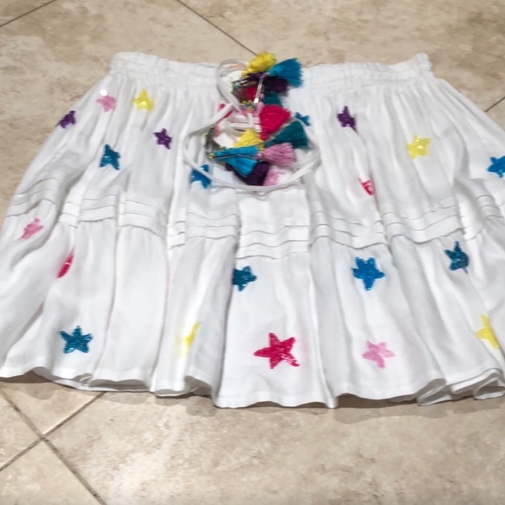 Rococo Sand Rainbow Sequin Mini Skirt - Gem